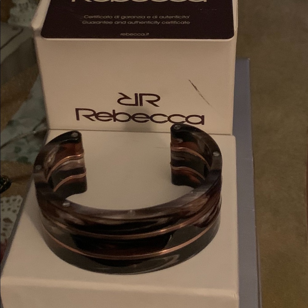 Rebecca Italian Brand Cuff Bracelet. - Gem
